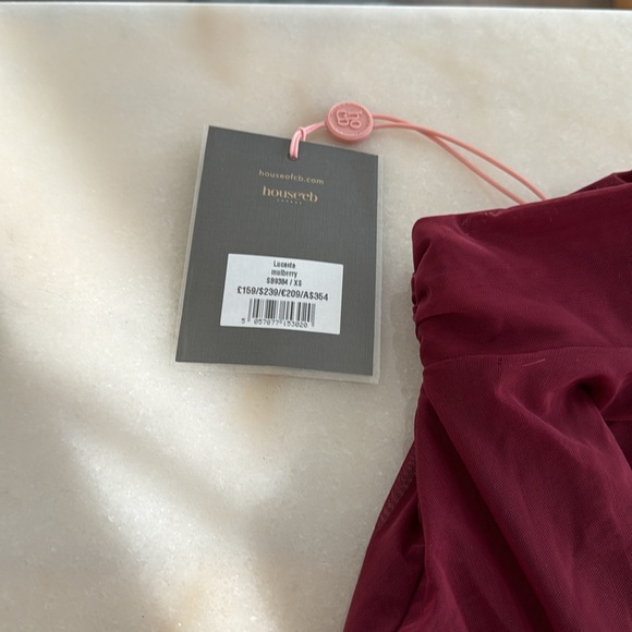 House of CB | Dresses | House Of Cb Lucasta Dress In Mulberry Xs Nwt ...